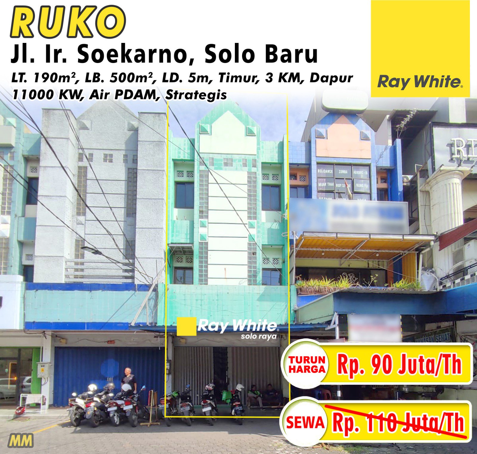 Disewakan Ruko di Jl. Ir. Soekarno Solo Baru – Sevibu