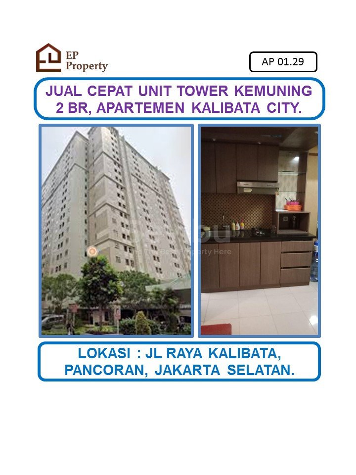 Jual Cepat Harga Spesial Apartemen Kalibata City 2 BR Full Furnished ...