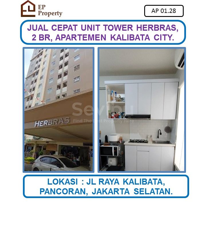 Jual Cepat Apartemen Kalibata City 2 BR Semi Furnished. – Sevibu